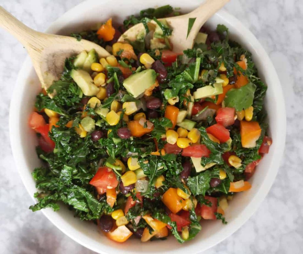 Mexicaanse boerenkool salade