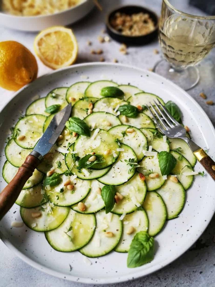 Courgette carpaccio