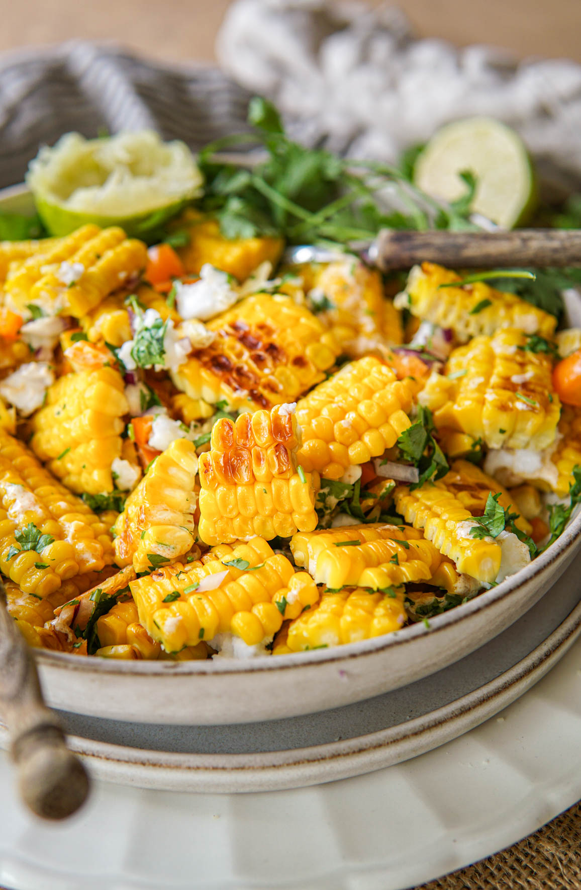 Snelle en makkelijke frisse mais salade