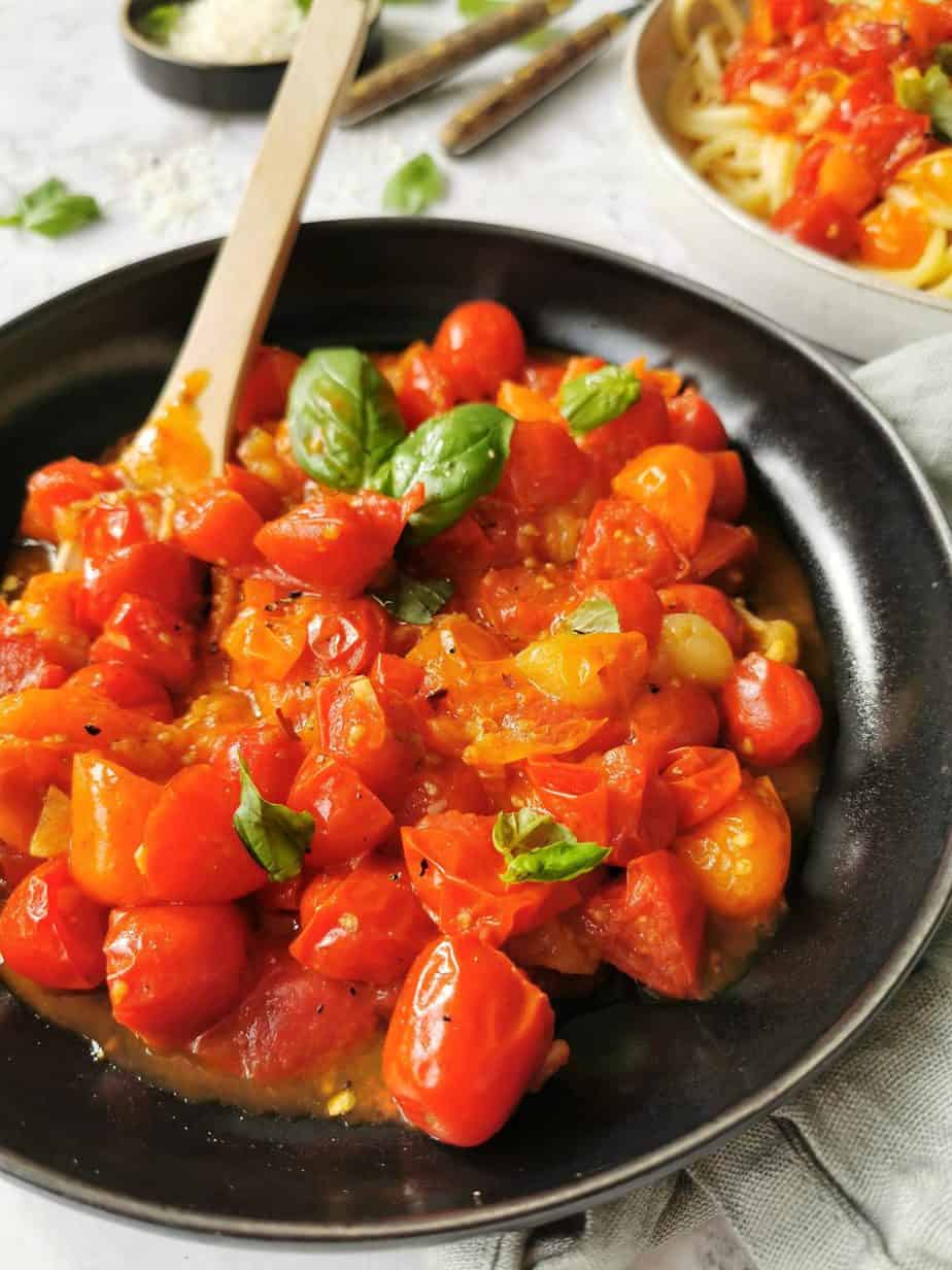 De beste tomatensaus voor vegetarische pasta