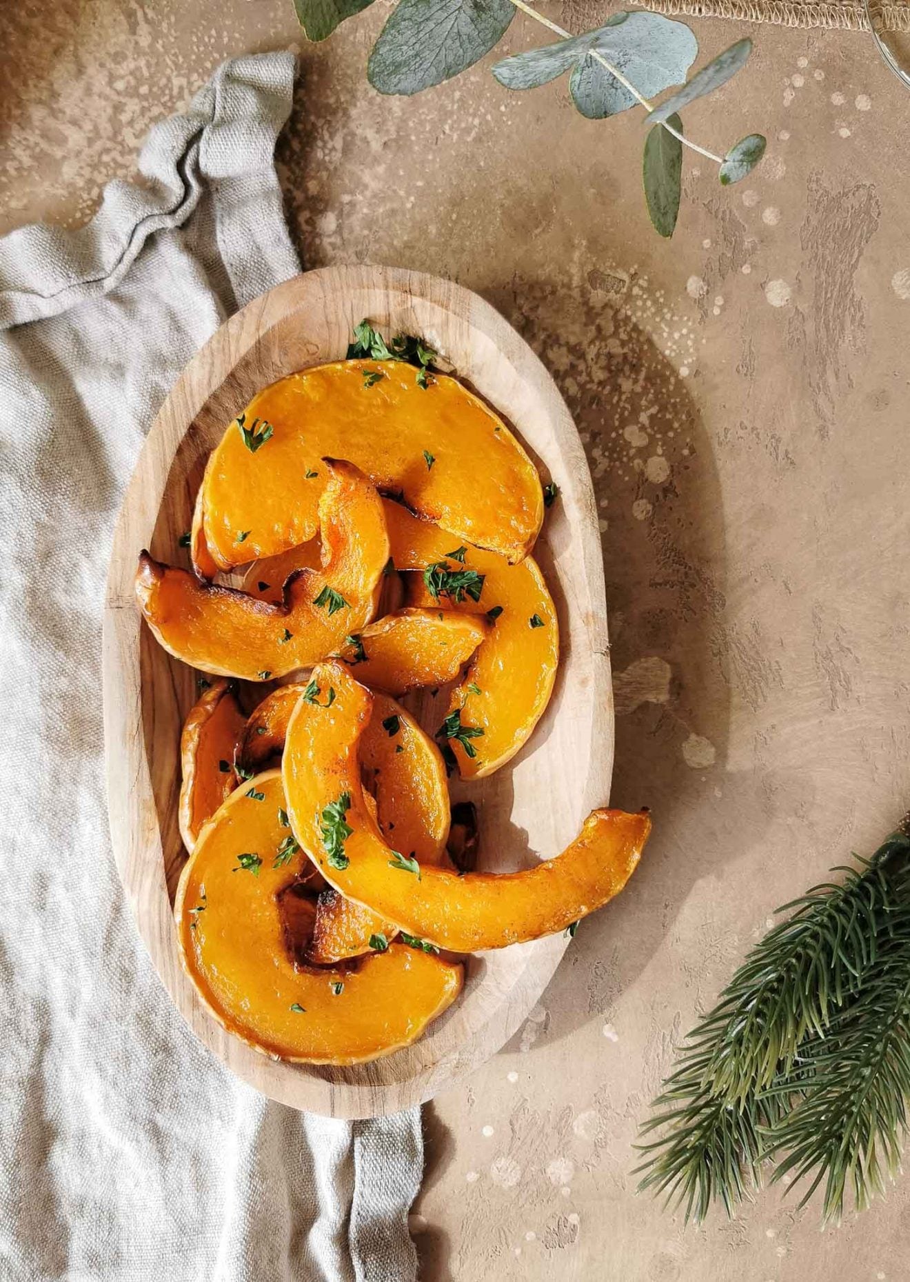Gegrilde pompoen uit de oven