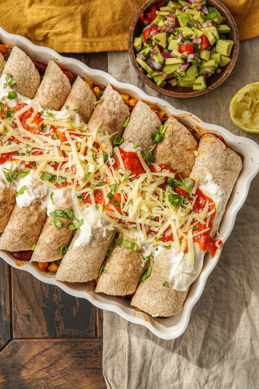 Vegetarische enchilada's