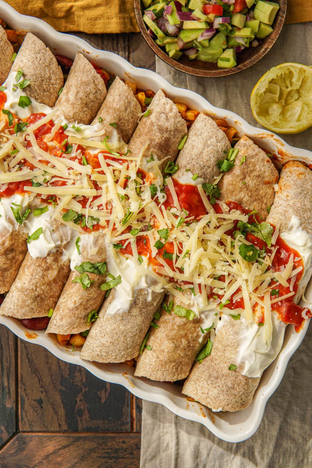 Vegetarische enchilada's