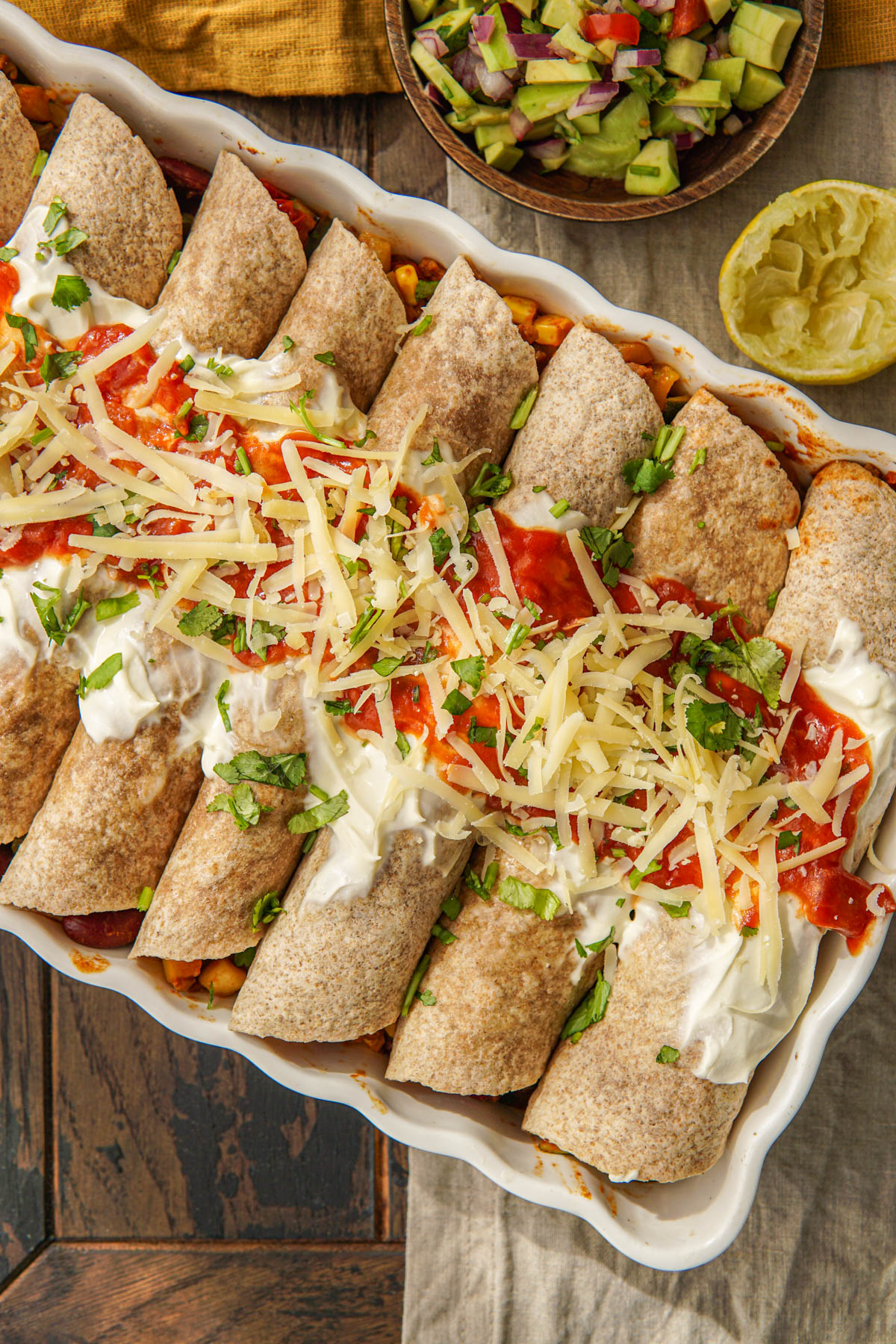 Vegetarische enchilada's